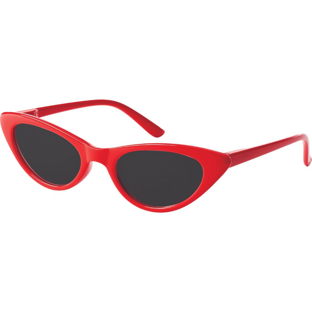 Red Retro 50s Cat Eye Sunglasses Uv400 7066 Black Ice
