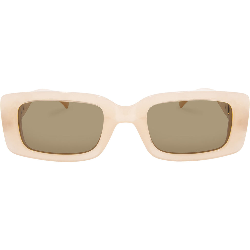 Celine Polarised Rectangle Sunglasses (Women) - Blush Brown – Black Ice