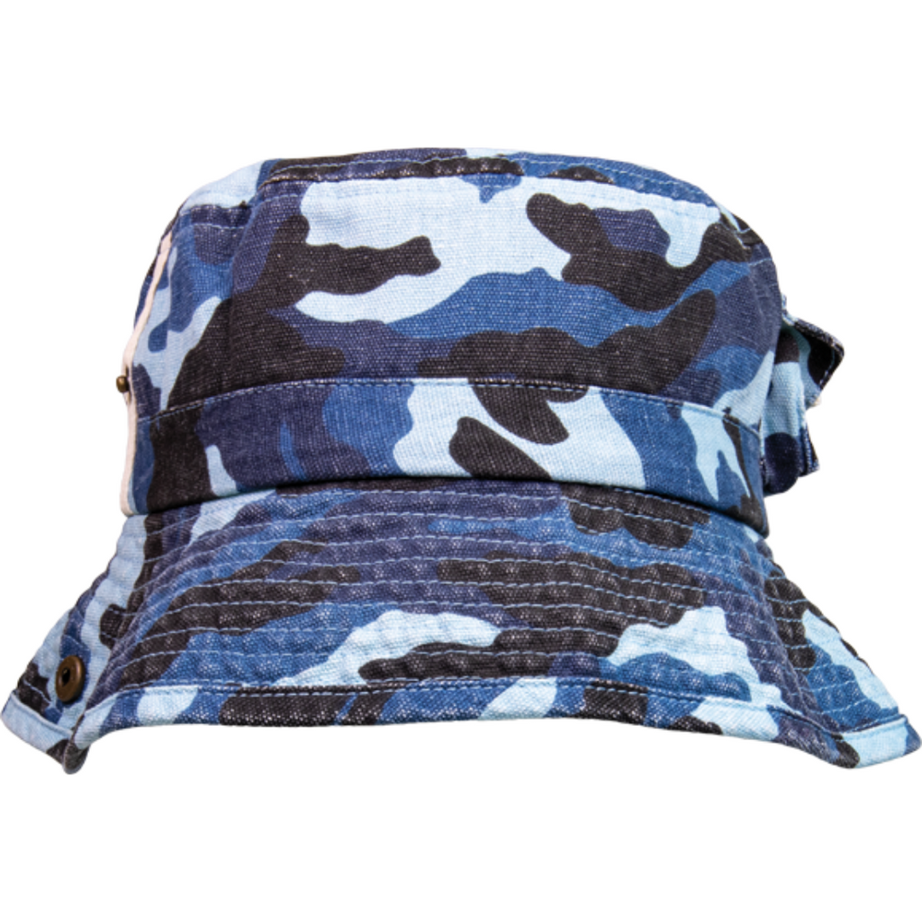 Boys Commando Bucket Hat - Blue – Black Ice