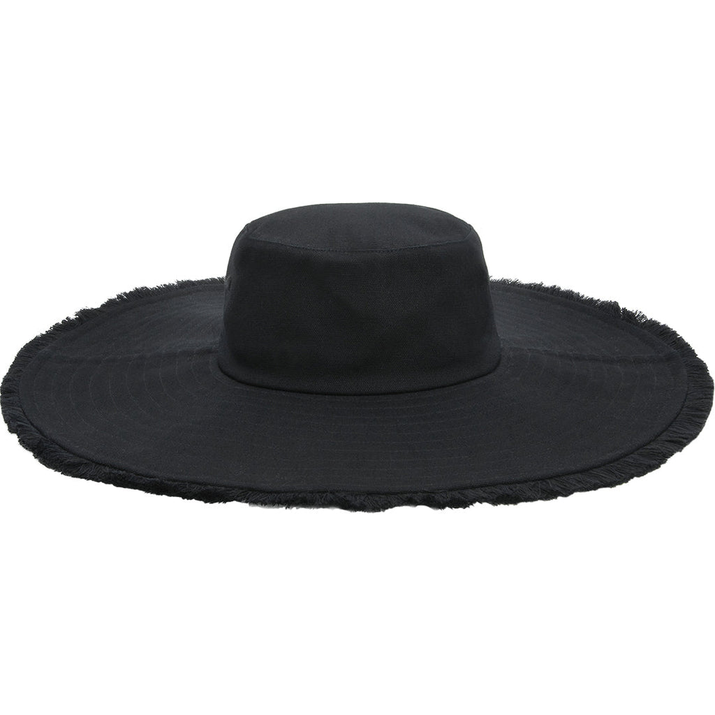 Jennifer Womens Wide Brim Cotton Hat - Black – Black Ice