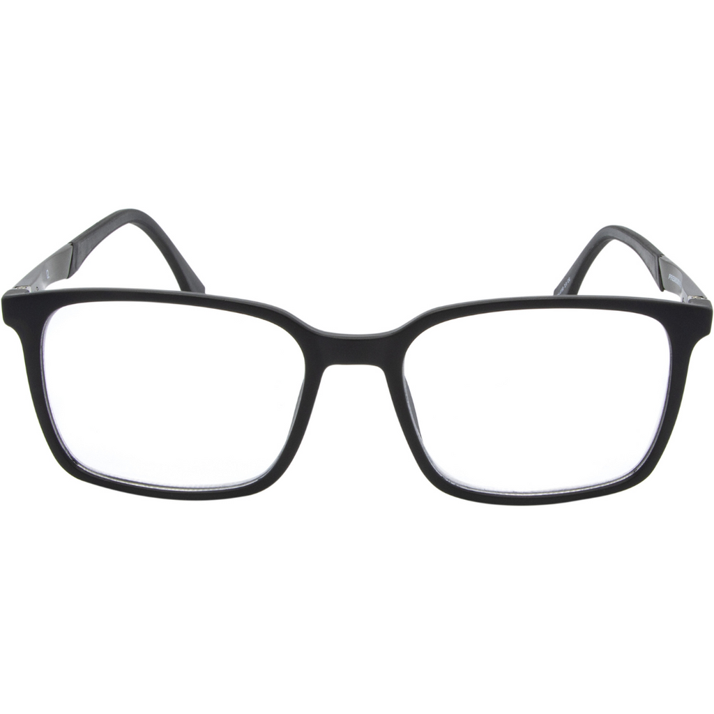 LPM 4150 Black Rectangular Men's Reading Glasses | Black Ice – Black Ice