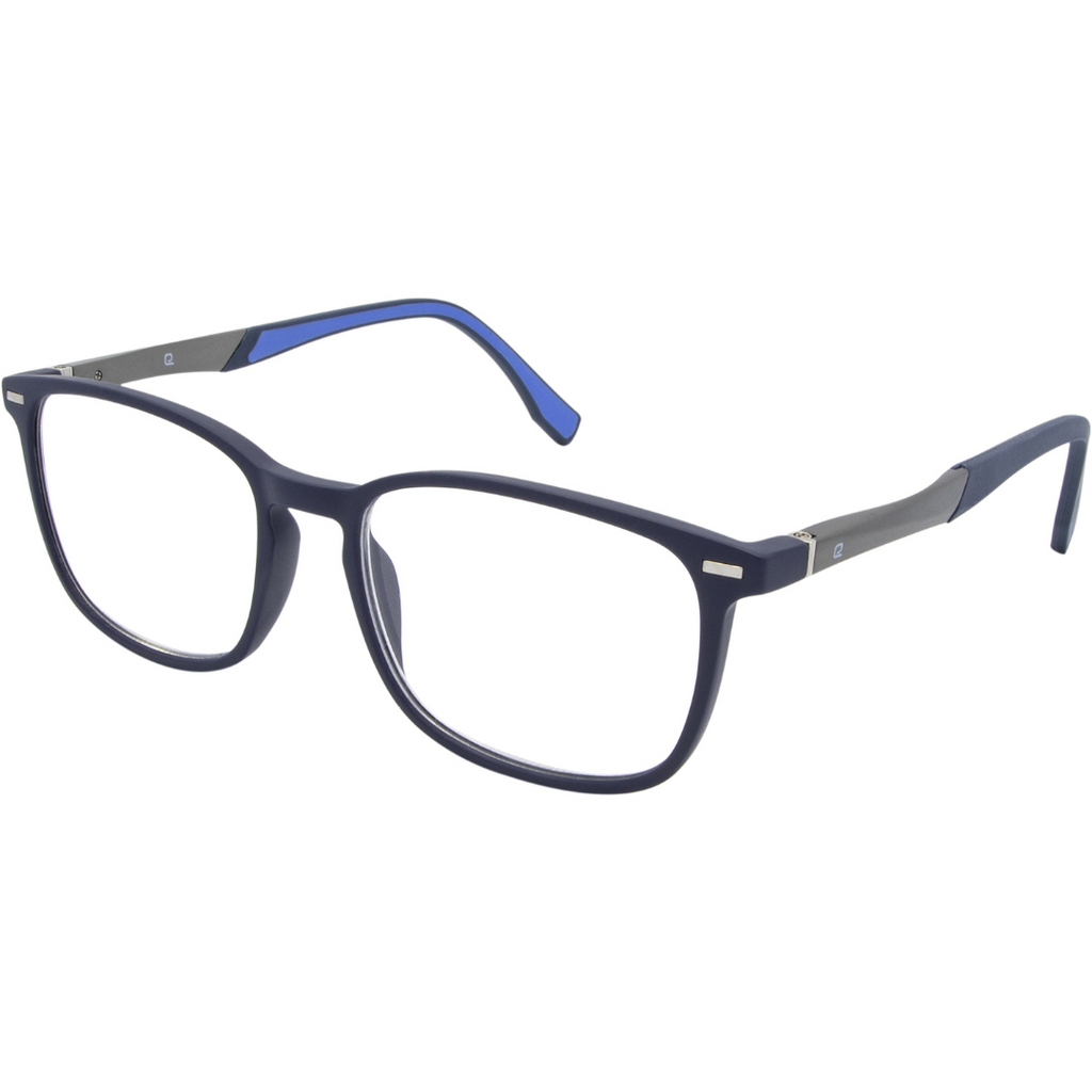 LPM 4151 Navy Blue Rectangular Men's Reading Glasses | Black Ice ...