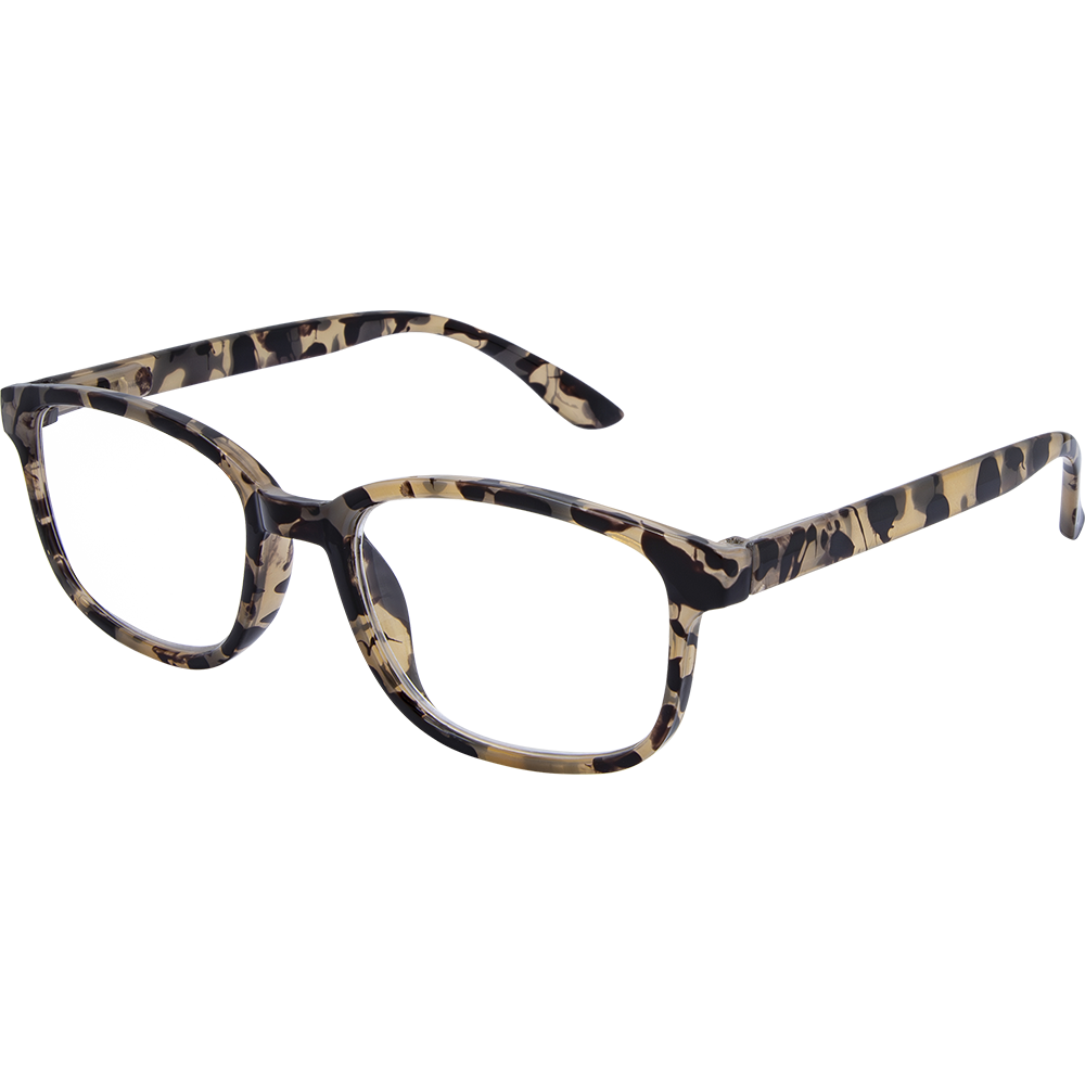 LF 4167 Tort Square Rounded Reading Glasses – Black Ice
