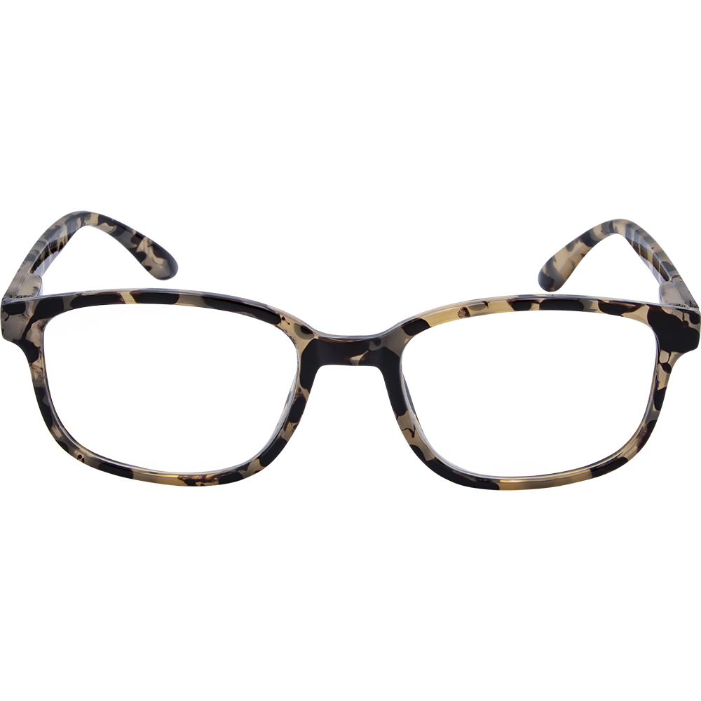 LF 4167 Tort Square Rounded Reading Glasses – Black Ice