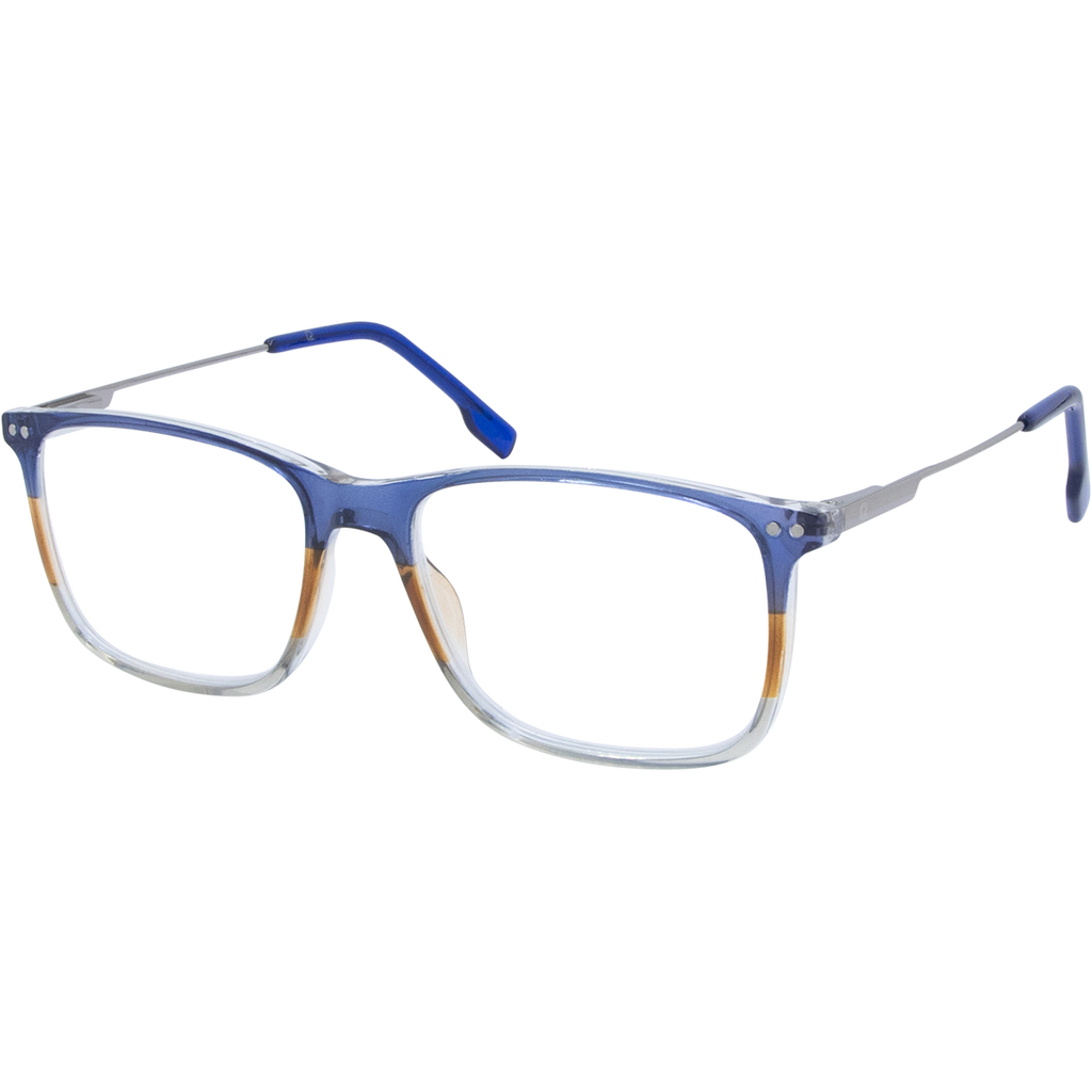 LPM 4169 Blue Rectangular Reading Glasses | Black Ice – Black Ice