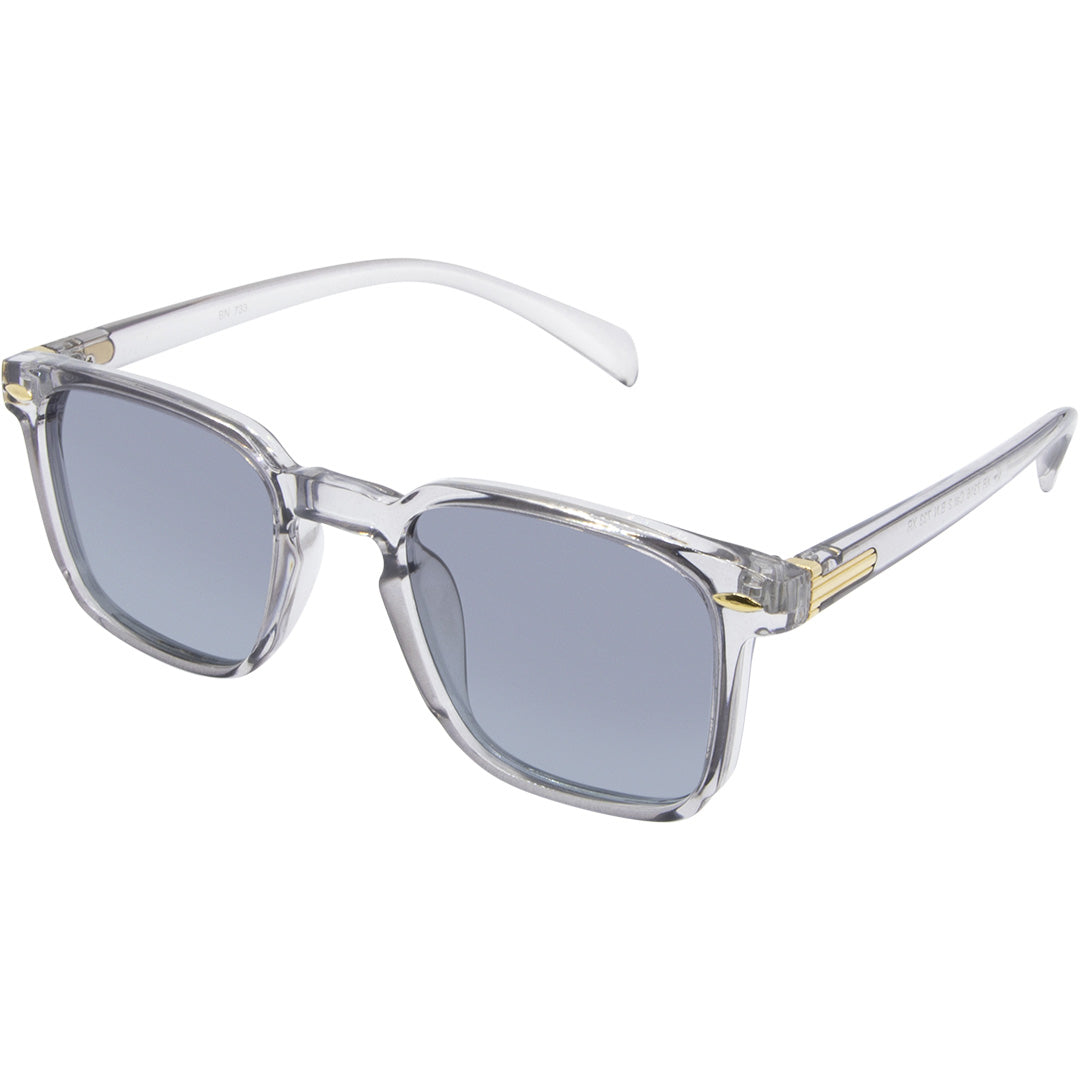 Van Polarised Retro Square Sunglasses (Women) - Crystal Blue – Black Ice