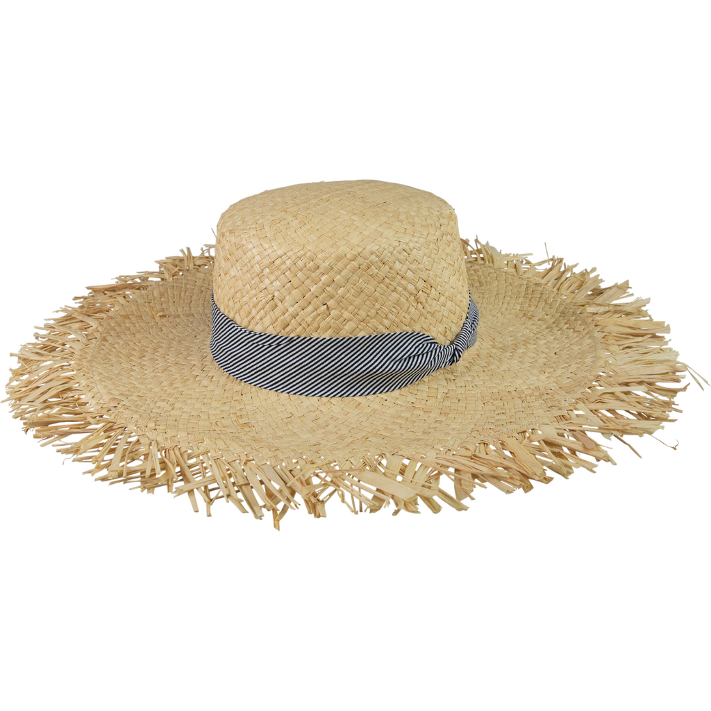 Kelly Raffia Sun Hat - Natural | Black Ice – Black Ice