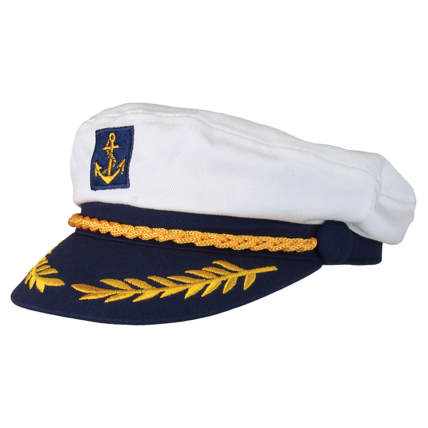 Captains Hat - White Black Ice – Black Ice