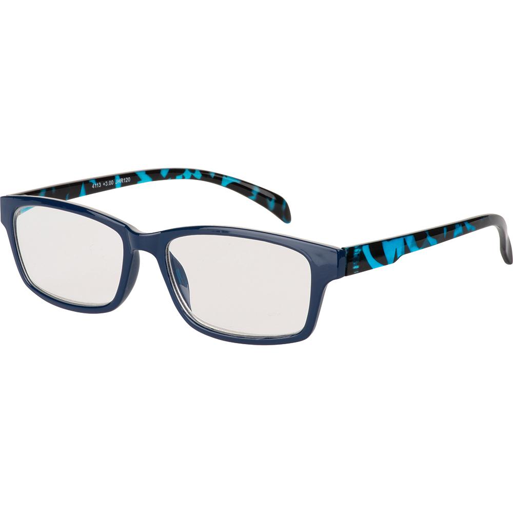 Reading Glasses for Men and Women - Terry Blue Tort Rectangular Frame ...